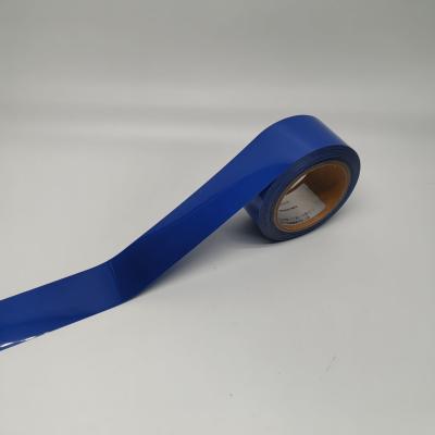 China Blue Htv Heat Transfer Vinyl Film Tape For Safety Clothing, Hi Vis Reflective Strips For Jackets for sale