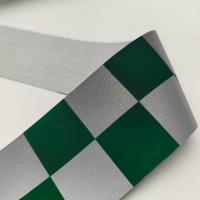 China High Durability Reflective Fabric with Printed Checks 200g/m2 140cm Width for Safety Wear for sale