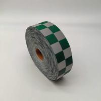 China High Durability Reflective Fabric with Printed Checks 200g/m2 140cm Width for Safety Wear for sale