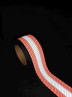 China FR Reflective Tape Red Silver Red  0.2mm Thickness For Safety for sale