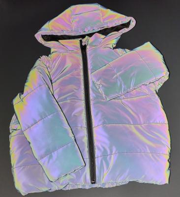 China Waterproof High Reflective Rainbow Fabric Blue UV Resistant for sale