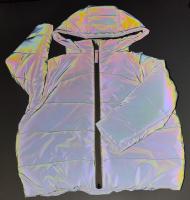 China Silver Reflective Fabric Roll 140cm Width 0.12mm Thickness for Safety Clothing EN ISO 20471 Certified for sale