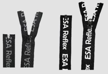 China Cerradura reflectiva negra 3,1 cm de ancho para ropa de trabajo de seguridad en venta