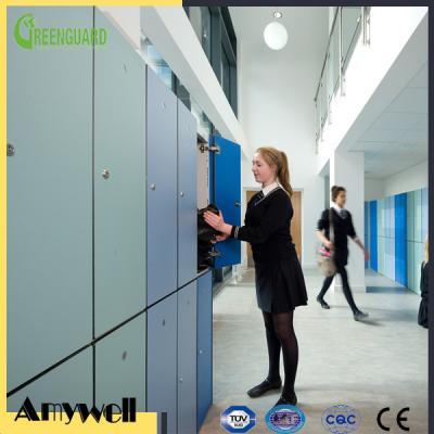 China Amywell FREE SAMPLE waterproof formica phenolic hpl l compact hpl student hpl locker for sale