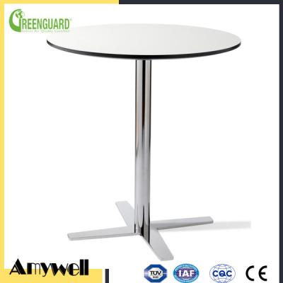 China Amywell high density waterproof durable Phenolic HPL outdoor round garden table for sale
