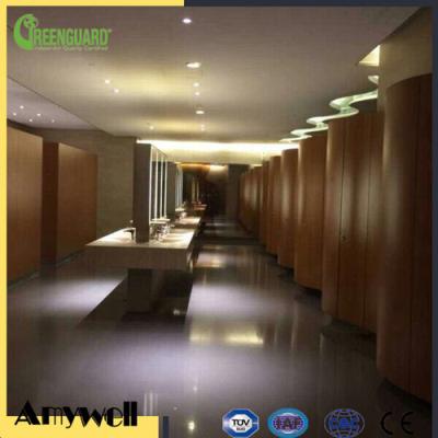 China Amywell 2017 brand quality fireproof hotel compact hpl toilet partition for sale