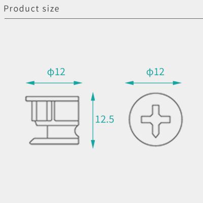China 12mm Diameter Minifix Cam Locks Off Center Design Furniture Cam Connector For Rta Furniture for sale