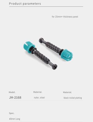 Cina 40 mm Minifix in acciaio per la distribuzione di bulloni con dowel, fissaggio di mobili per mobili piatti in vendita