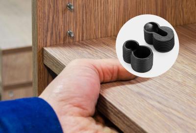 Cina 8.7*16.7mm Stivali di supporto per scaffali in plastica resistenti all'usura per i pannelli degli armadi in vendita