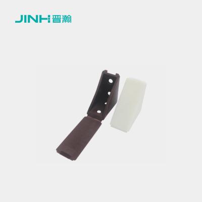 China 10*28mm Brackets de plástico de canto com tampa, Flat Pack Mobiliário adequado para mobiliário de armário for sale