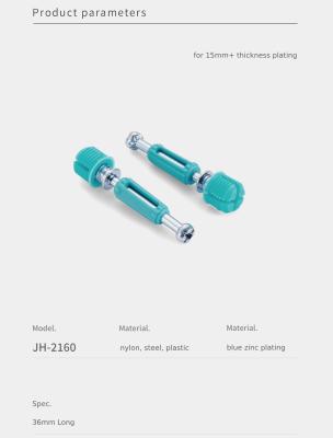 China Customized Logo 36mm Diameter Cam Dowel Screw Easy Assembly For Wardrobe use for sale