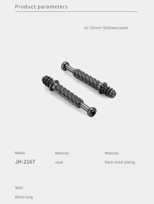 Cina 40 mm Minifix connessione bulloni nichelati, mobili adatti per mobili knockdown in vendita