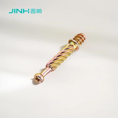 Κίνα Jh-2031 Carbon Steel Cam Screw Dowel 40mm High-Strength Panel Fastener για έπιπλα K/D με μίνι-fix cam locks προς πώληση