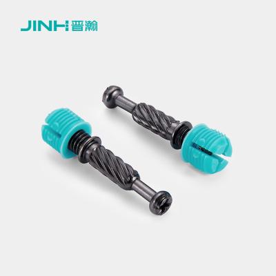 China Jh-2136 Compact Cam Dowel Screw 32mm Low-Profile Fastening Shaft For Modular Cabinet Assemblies for sale