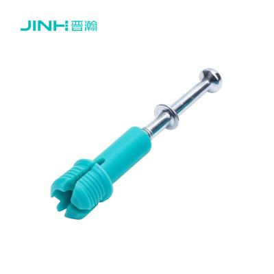 China JINHAN JH-2138 Furniture Minifix Spreading Bolt - High-Strength Cold Rolled Steel & Nylon Expansion Dowel for 15mm+ Board for sale