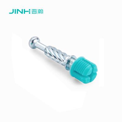 China Conector de Parafuso de Expansão Minifix | Aço Laminado a Frio e Nylon | 36mm de Comprimento | Design de Punho Ranhurado | Para Montagem de Móveis de Painel de Armário/Guarda-Roupa (JH-2147)​ à venda