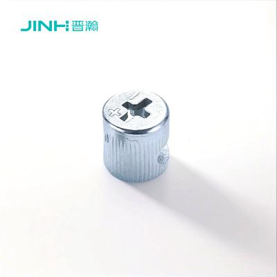 China JINHAN JH-1040 Cam-slotverbinder 12mm koolstofstalen excentrische wiel voor het verbinden van spaanplaat/MDF-panelen verzinkt ontwerp met hoge wrijving Te koop