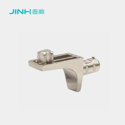 China Universal Shelf Support Bracket - Nickel-Plated Zinc Alloy, Double-Headed Square Type, Model JH-4014, Size 5x8mm for Furniture Panels for sale