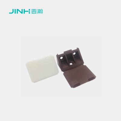 China Jh-17006 Flip-Top Oem Custom Plastic Corner Brackets | 12x12mm Hidden Fastening | High-Strength Plastic Angle Bracket for sale