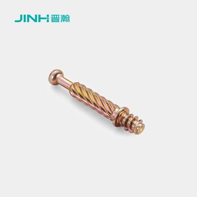 China JH-2031 40mm Three-in-One Fastening Connector Rod, Cold Rolled Carbon Steel with Colored Zinc Plating – High Strength, Hidden Installation for sale