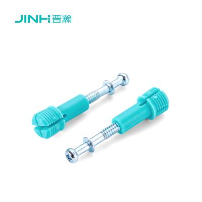 중국 JINHAN JH-2064 Minifix Connector Rod with Spreading Bolt  Cold Rolled Steel & Nylon, Zinc Plated, 40mm Length, for 15mm+ 보드 가구 판매용