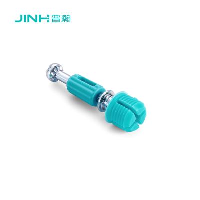 Cina JH-2161 Vite per eccentrico da 40mm | Inserto in nylon e bullone zincato | Per assemblaggio mobili pannello da 15mm+ in vendita