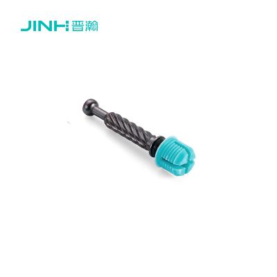 Cina Jh-2168 Bulloni di connessione Minifix da 40 mm in acciaio trafilato a freddo, nylon, nichelatura nera, lunghezza 40 mm per pannelli da 15 mm-40 mm in vendita