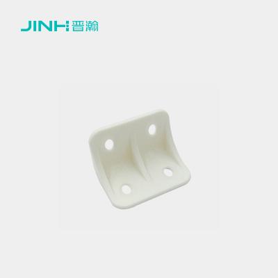 China JINHAN JH-17008 Plastic Corner Brace 13x13mm High-Strength Hidden Mounting with Four Hole Design for Cabinet Wardrobe Furniture Panel Connections for sale