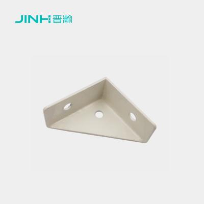 China JINHAN Heavy-Duty Steel Triangle Corner Bracket JH-17016, 92x66x18.5mm Powder-Coated Angle Connector for Cabinet/Wardrobe Panel Reinforcement, 3-Hole Fastening, Ultra-Strong Furniture Joints for sale