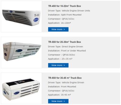 China 50 sets of Guchen Thermo Truck Refrigeration Units to South America for sale