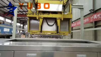 China 3rd generation unmanned Automatic clamping Gravure cylinder adaptorless line for sale