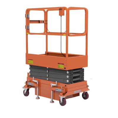 Cina Push Indoor Around Mini Scissor Hydraulic Lift Design Compatto in vendita