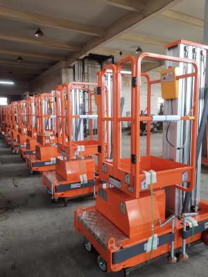 China Push Around Aluminium  Vertical Mast Lifts Strong Structure Smooth Lifting for sale