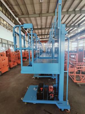 China Gemakkelijk te verplaatsen Semi Electric Aerial Stock Picker Lift Met Bule Color Te koop