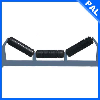 China Dia 127mm black color  uhmwpe conveyor roller for copper gold mine with long service life for sale