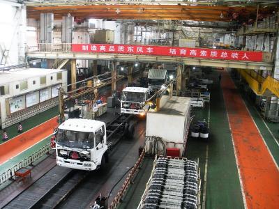 China correa eslabonada de la tropa de 4x4 5-15T Dongfeng Kinrun, camión del cargo de DFL1100B, camión ligero en venta
