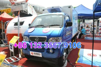 China Camión de poca potencia diesel EQ5032XXY del refrigerador 4x2 de RHD Dongfeng en venta
