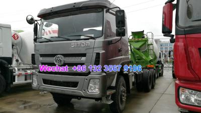 China LHD & RHD 6x4 Tri-Ring 375HP 8--12CBM concrete cement mixer truck for Thailand en venta