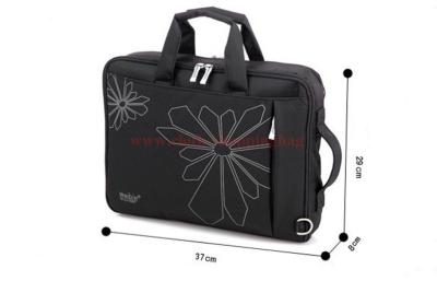 Cina Fiorisca la borsa a tracolla di nylon del computer portatile di stampa con la tasca zippata parte anteriore in vendita
