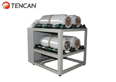 China Horizontal Rolling Ball Mill for Sample Powder Grinding , Four Work Positions Roll Jar Mill can run 4 mill jars a batch for sale