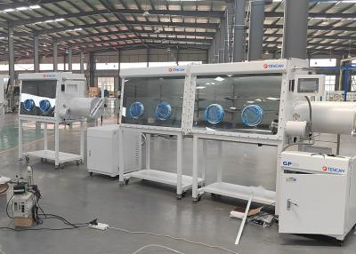 China Laboratory Use GBP750S-4(1800) Inert Gas Glovebox Regeneration System With 4 Gloves for One Side for sale