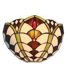 China WL120033 12 inchTiffany wall sconce wall lights stained glass wall lamp from jiufa for sale