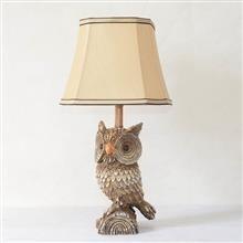 China TRF100009 10 inch Owl base fabric lampshade table lamp for sale