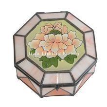 China Stained Glass Square Jewelry Box for sale