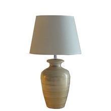 China TRF110006 11 inch ceramics china base modern fabric table lamp cloth lighting jiufa lighting for sale