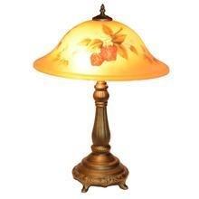China TRH160001 16 inch Reverse Hand Painted Lamp fruit Grape glass table lamp lighting factory for sale