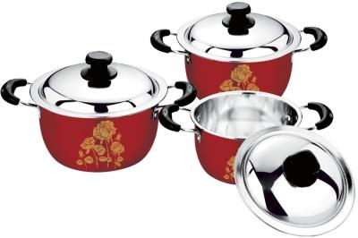 Cina 2016 vendite calde 6/8 di pentole hanno messo con il vaso &cooking del vaso classico d'acciaio &stainless di colore +flower in vendita