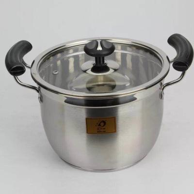 Cina le pentole diritte dell'acciaio inossidabile del nuovo tipo del corpo hanno messo con alta qualità, il vaso di cottura di 21/22-28cm, marmitta per brodo in vendita