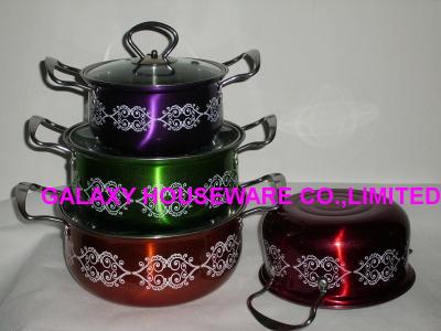 Cina insieme variopinto delle pentole 6/8pcs & pentole dell'acciaio inossidabile con il vaso &cooking di progettazione del seguace in vendita