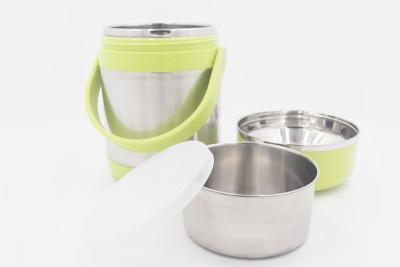 Cina 1.5L Hot sale stainless steel storage food container plastic insulated lunch box in vendita